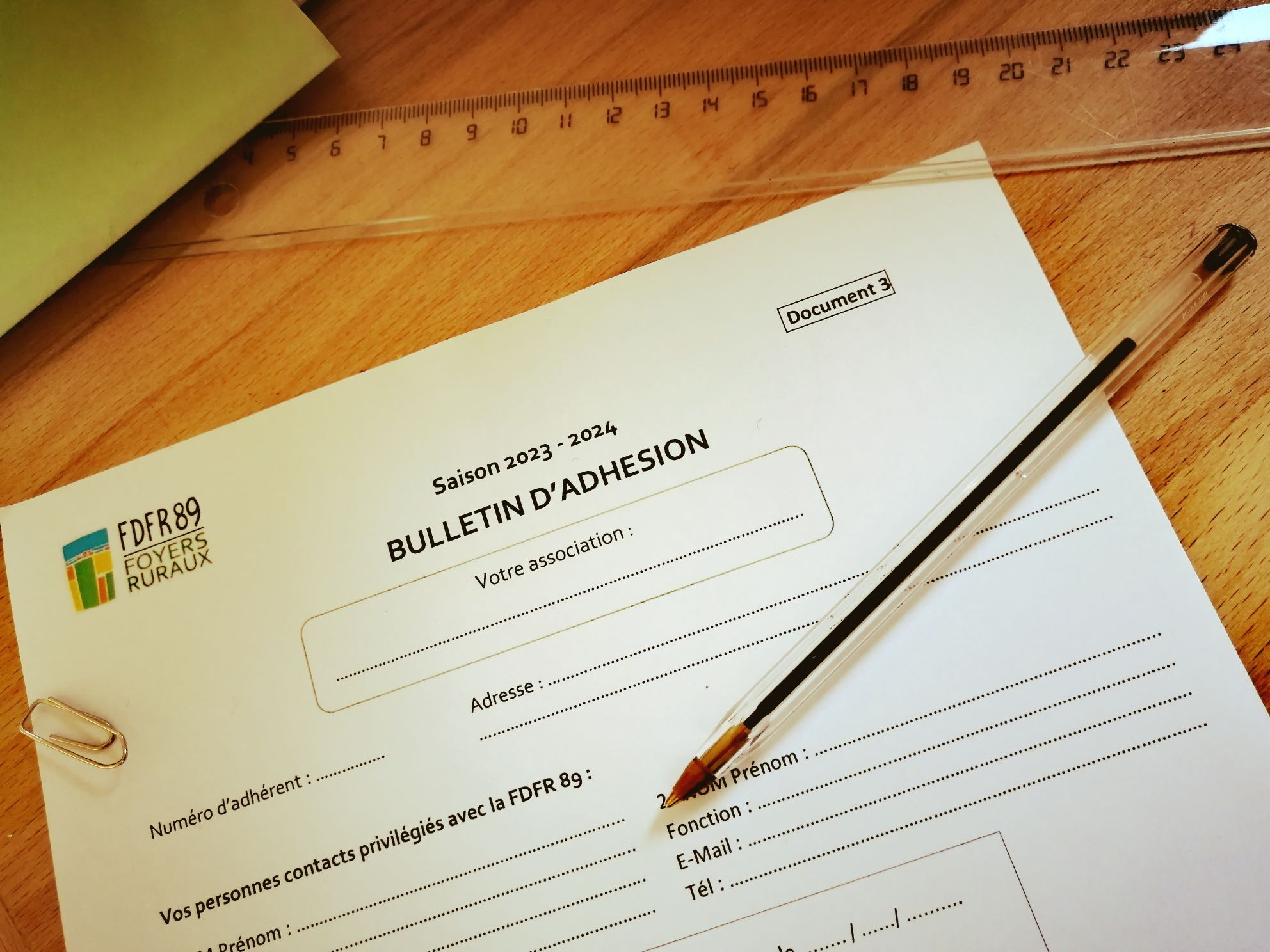 Adhésion 2023/2024, c'est parti ! - FDFR 89